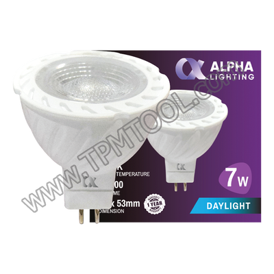 ALPHA-ALPA07W-07 หลอดไฟ MR16 Whitewarm - Alpha Blub Products - ไทยพัฒนสิน แมชชีนทูลส์