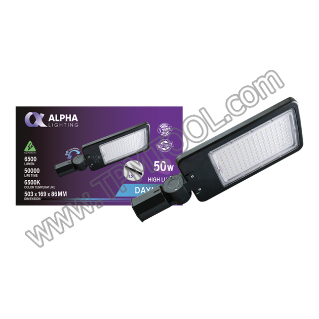 ALPHA-ALPA18-100 โคมไฟถนน LED + ขาแป๊บ - Alpha Blub Products - ไทยพัฒนสิน แมชชีนทูลส์
